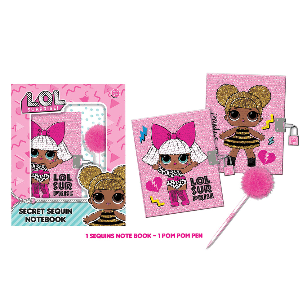 LOL Surprise OMG Secret Sequin Notebook